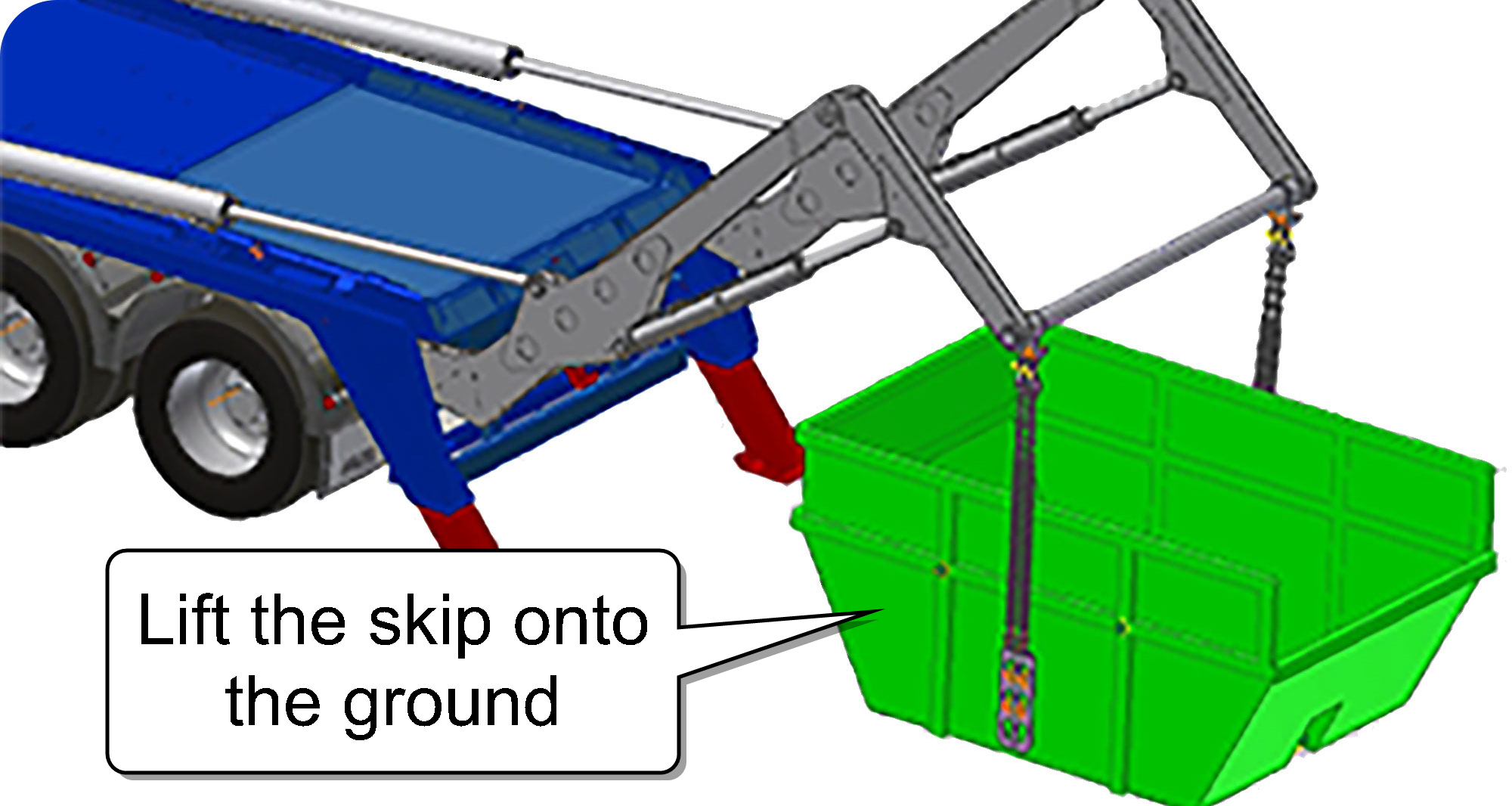 Unloading a Skip