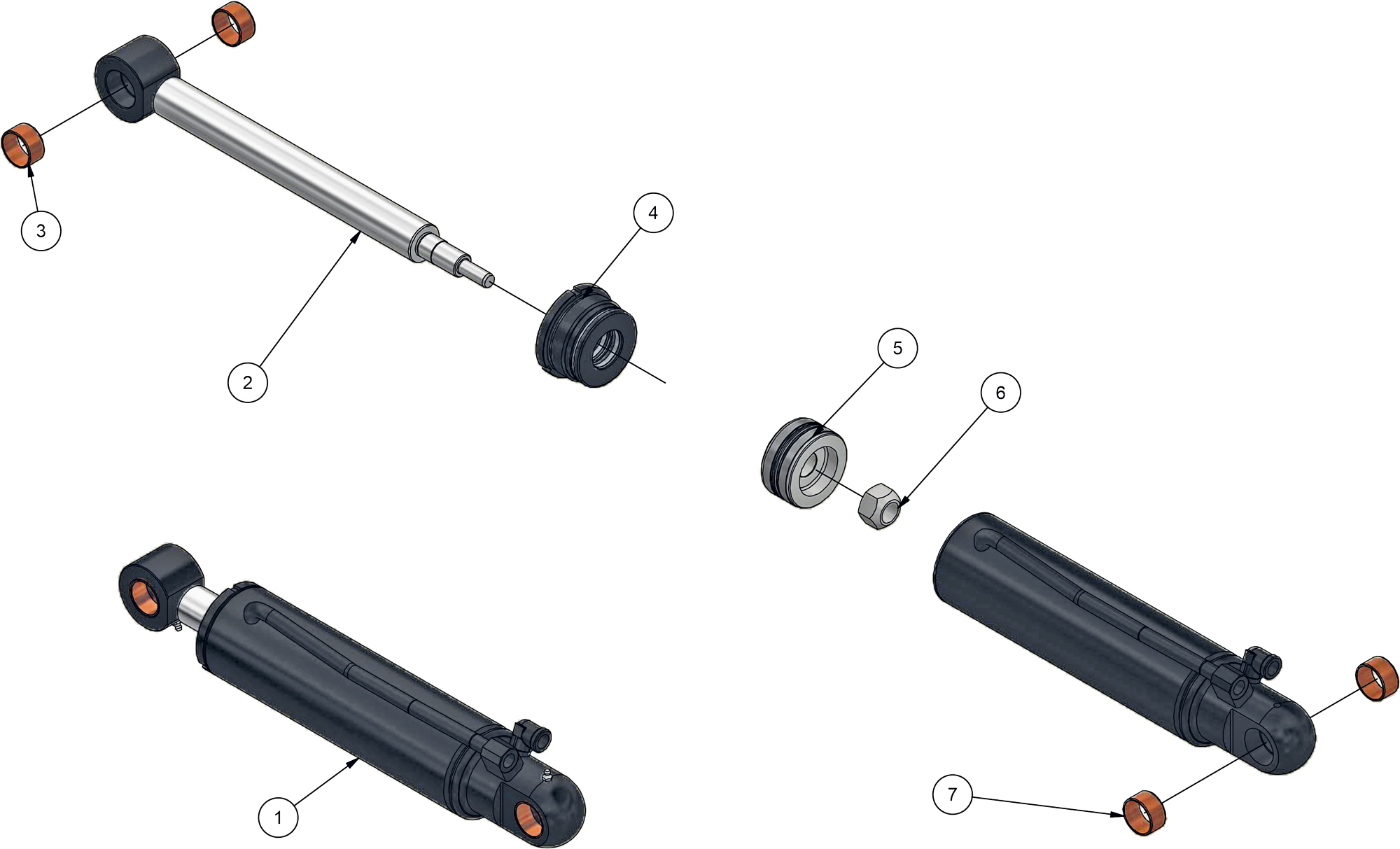 Auxiliary-Lifting-Arm Cylinder